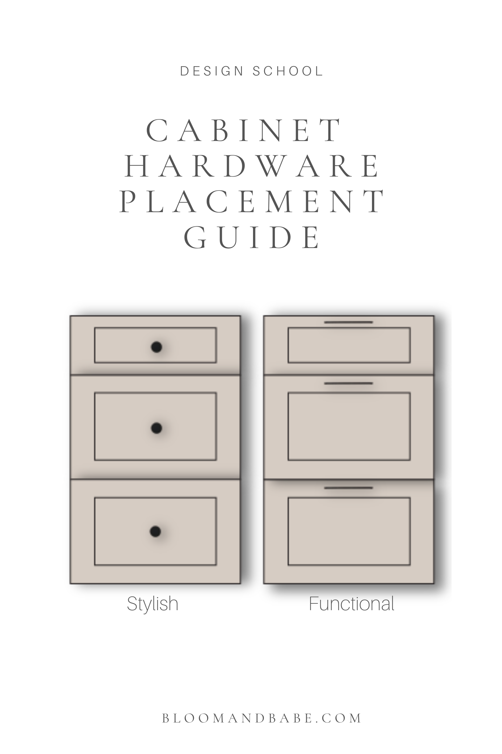 Easy Cabinet Hardware Placement Guide - BLOOM AND BABE